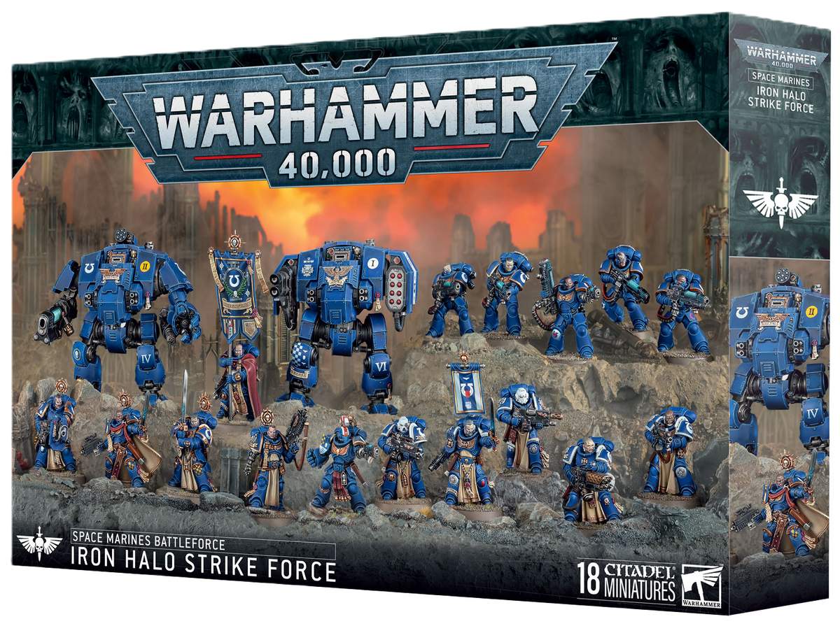40K - Space Marines - Battleforce - Iron Halo Strike Force — Cryptic Cabin