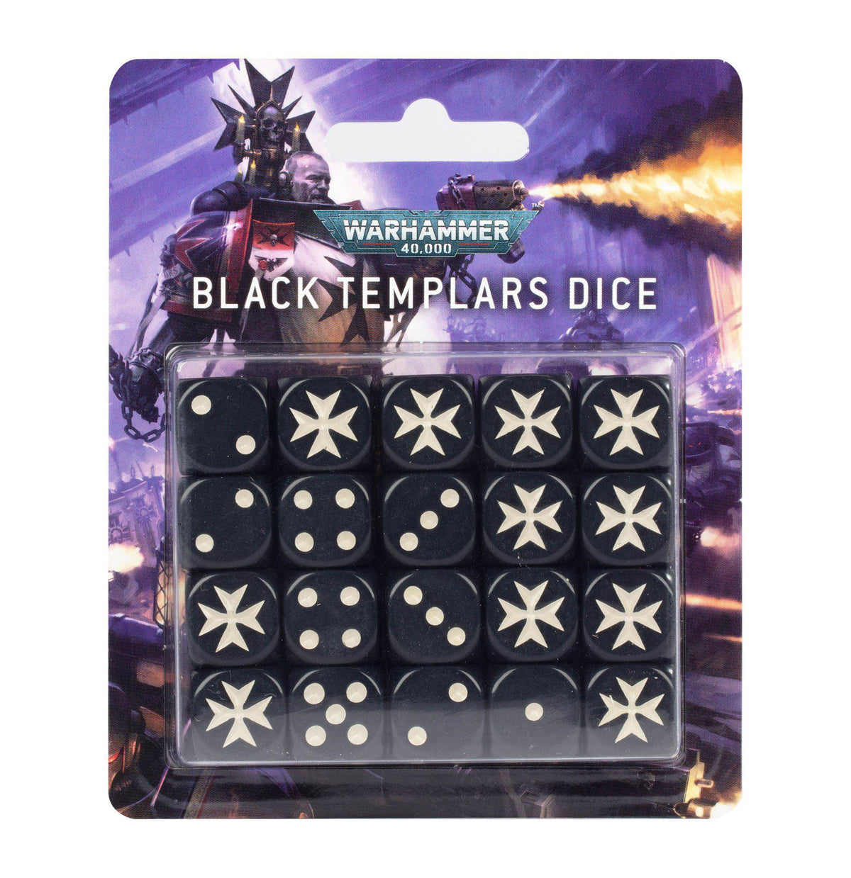 Space Marines - Black Templars - Dice Set — Cryptic Cabin